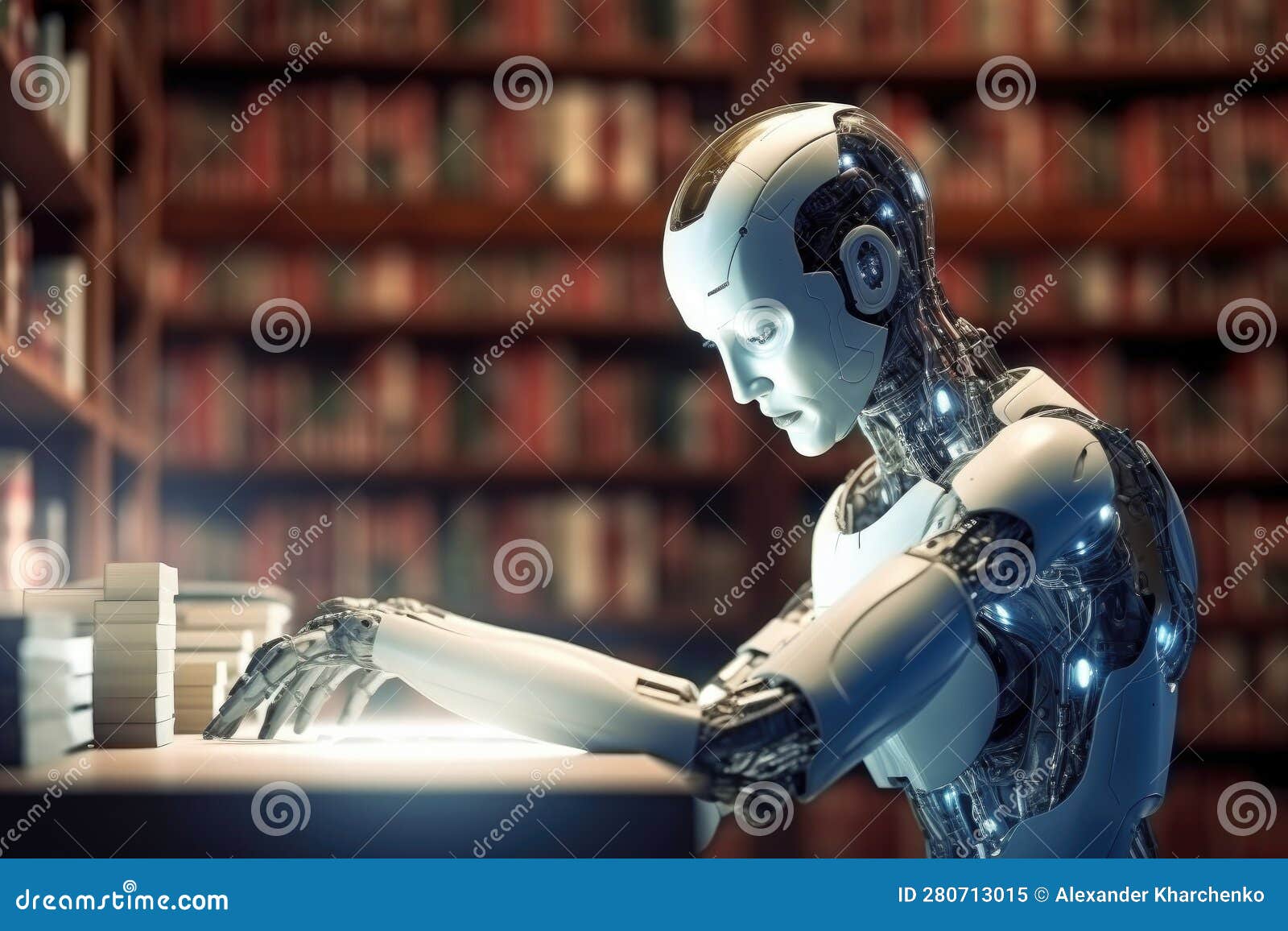 AI Learn Concept. Humanoid Robotic Futuristic Technology Drone Read the ... AI Learn Concept. Humanoid Robotic Futuristic Technology Drone Read the ...