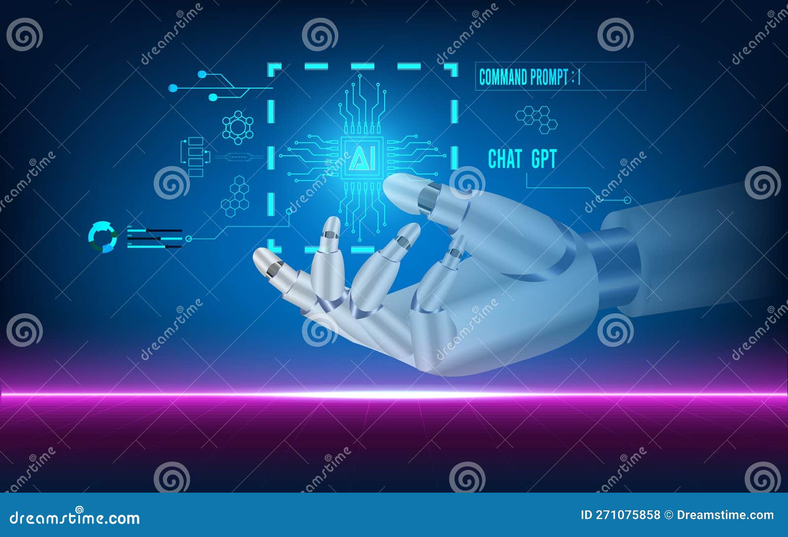 AI Learning and Artificial Intelligence Concept with Assistant Robot ...