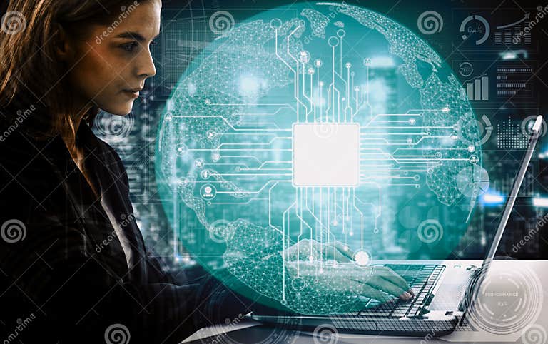 AI Learning and Artificial Intelligence Concept. Uds Stock Image ...