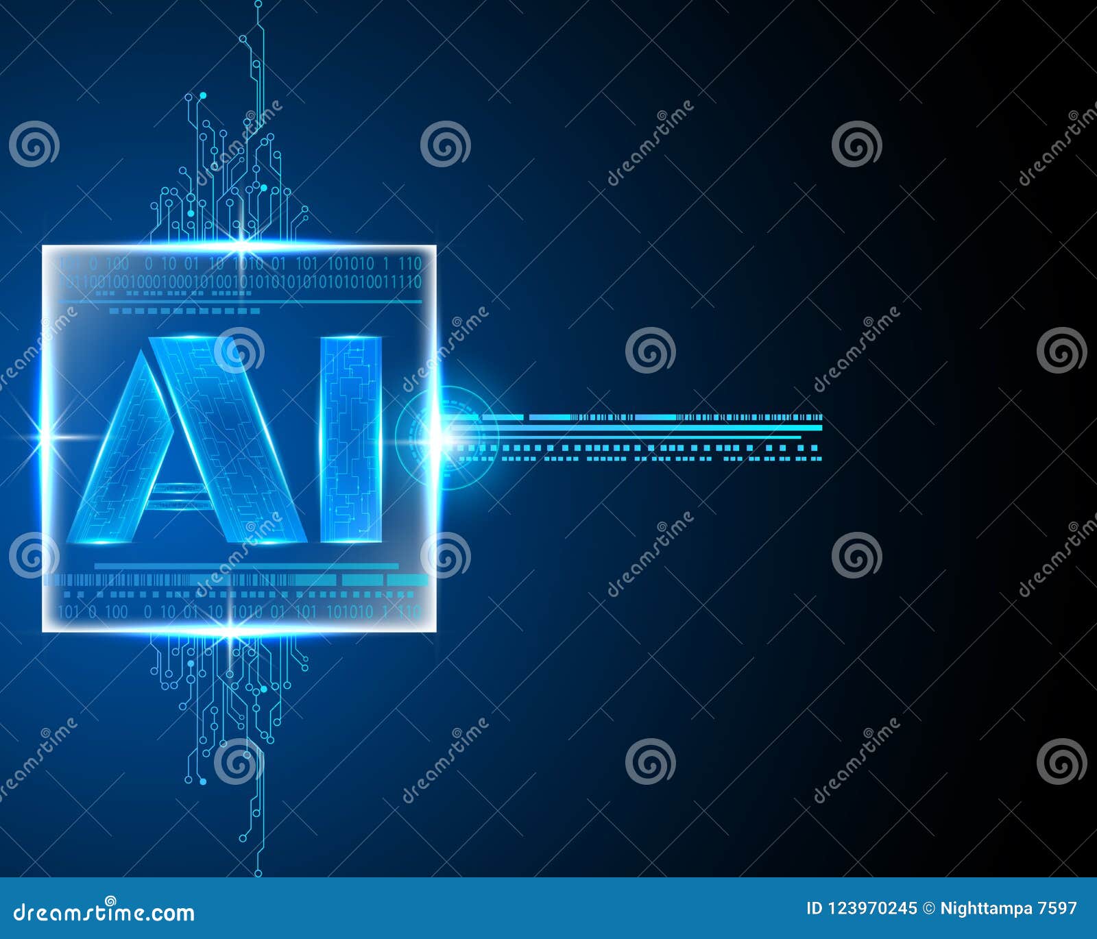 AI Letter Digital Artificial Intelligence with Cyber Line Stock Vector ... AI Letter Digital Artificial Intelligence with Cyber Line Stock Vector ...