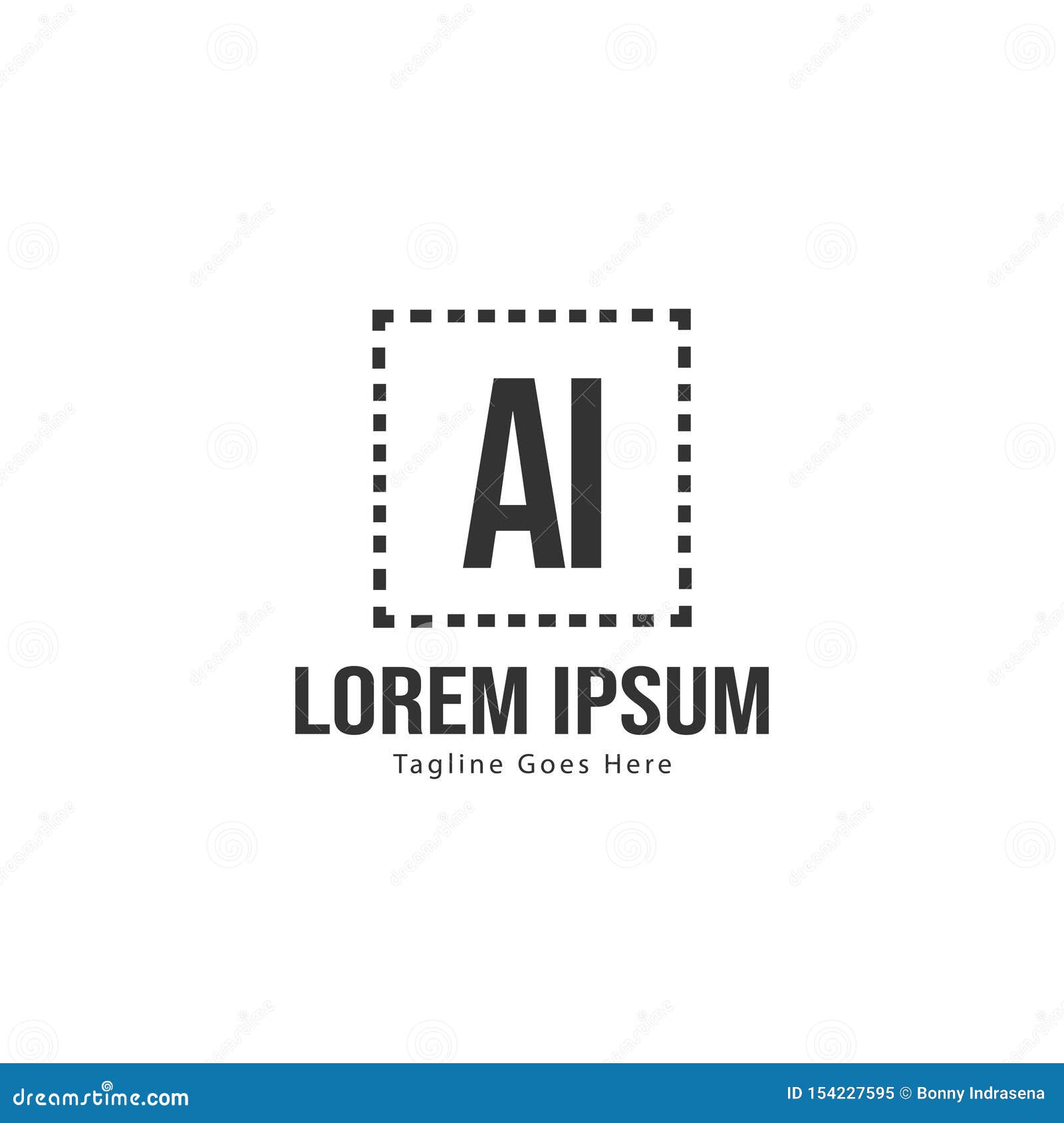 AI Letter Logo Design. Creative Modern AI Letters Icon Illustration ...