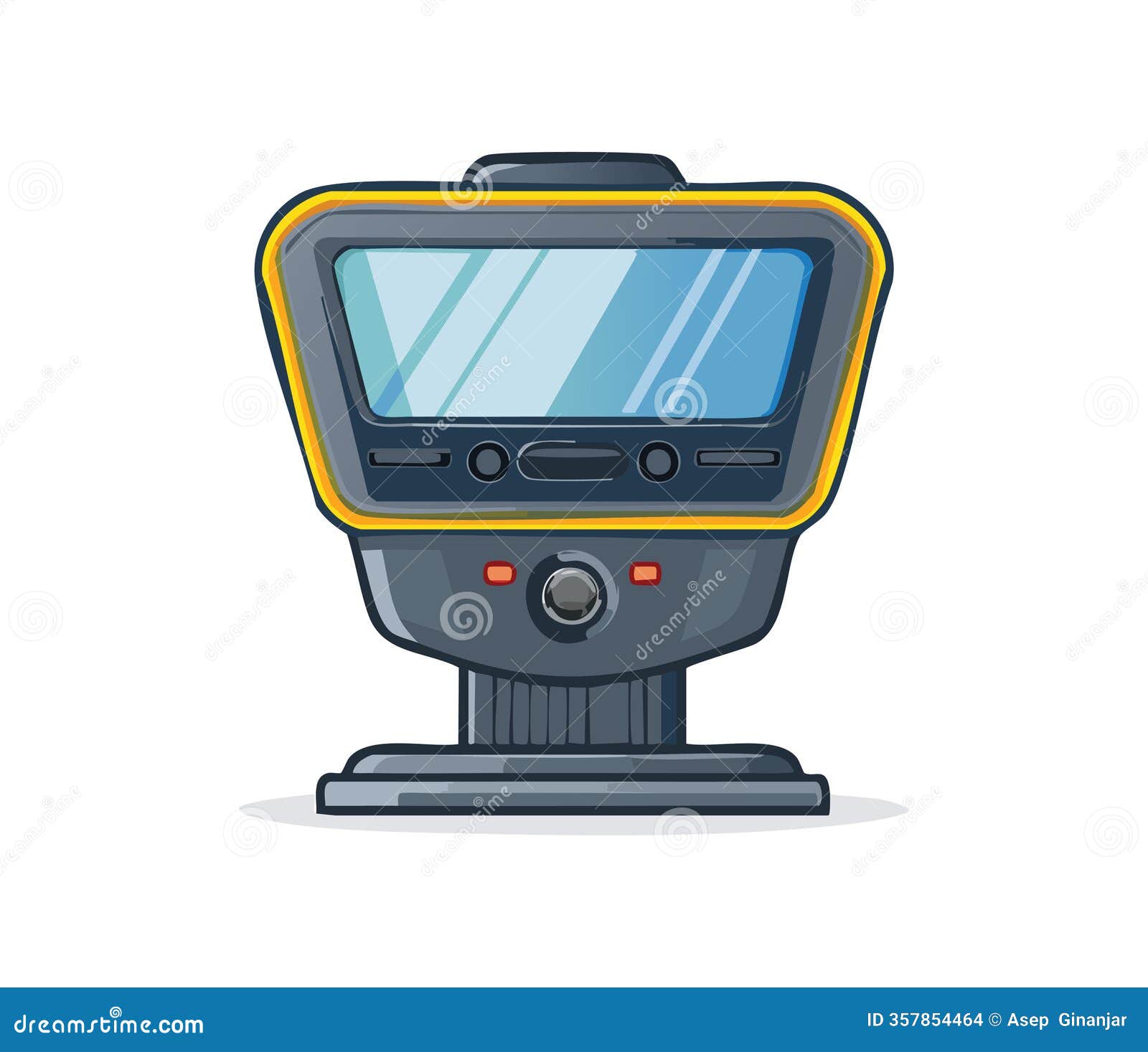 A AI Lidar Sensor Simple Illustration Stock Illustration - Illustration ...