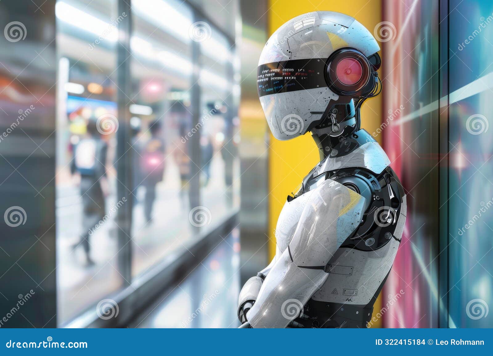 AI Lightbox in Neon City, Digital Art, Technology Innovation ...