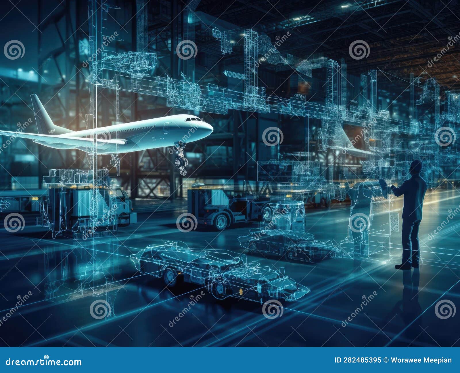 AI in Logistics and Supply Chain Management Concept, Transportation ... AI in Logistics and Supply Chain Management Concept, Transportation ...