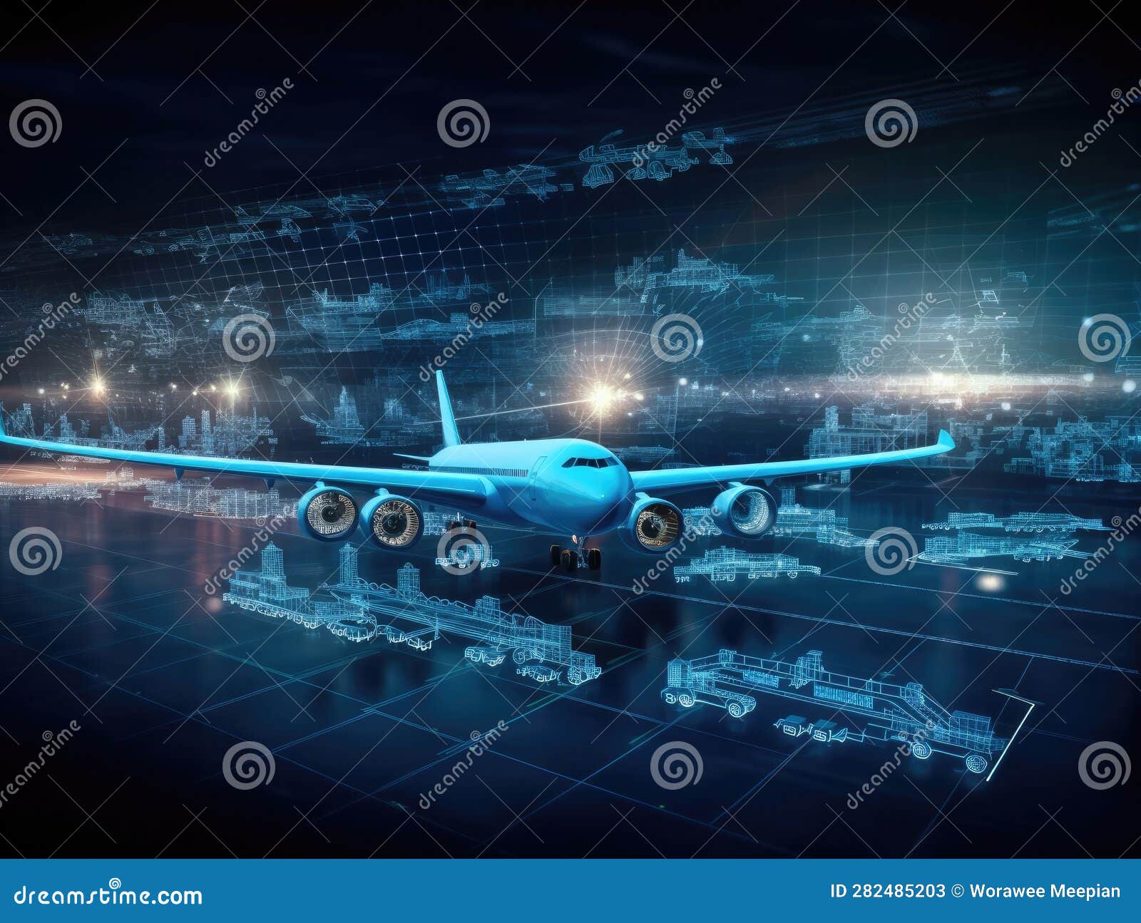 AI in Logistics and Supply Chain Management Concept, Transportation ...