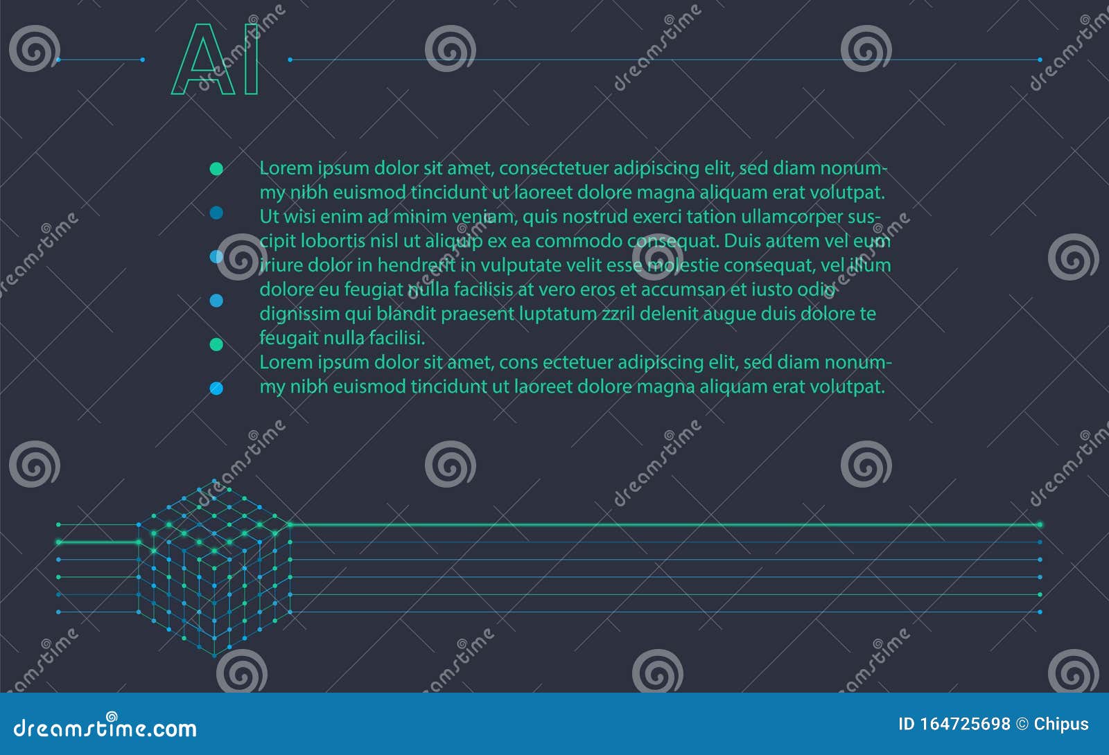 AI, Machine Learning, Deep Learning Design Element Stock Vector ...