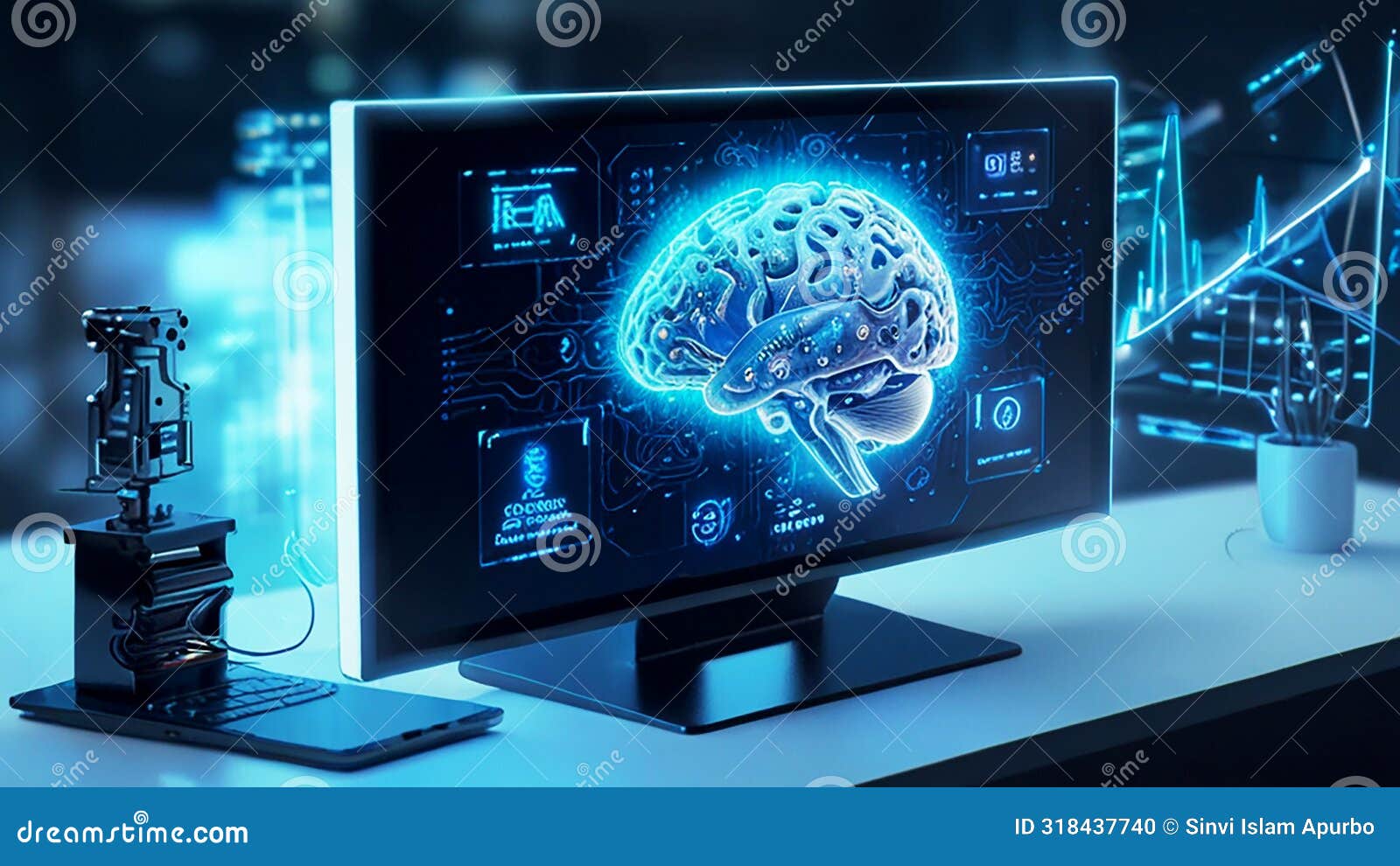 AI Machine Learning on Virtual Screen Digital Table Technology ...
