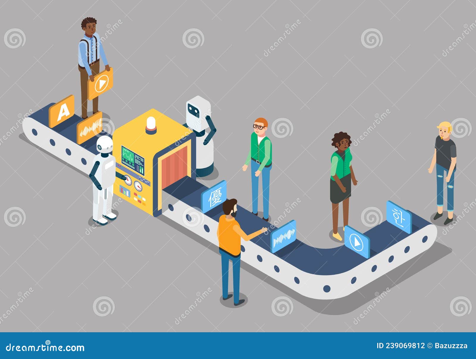 Ai Machine Translation Process from One Foreign Language To Another ...