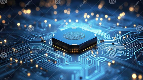 AI on Micro Chip - an AI-Generated Image of a Micro Chip Surrounded by ...