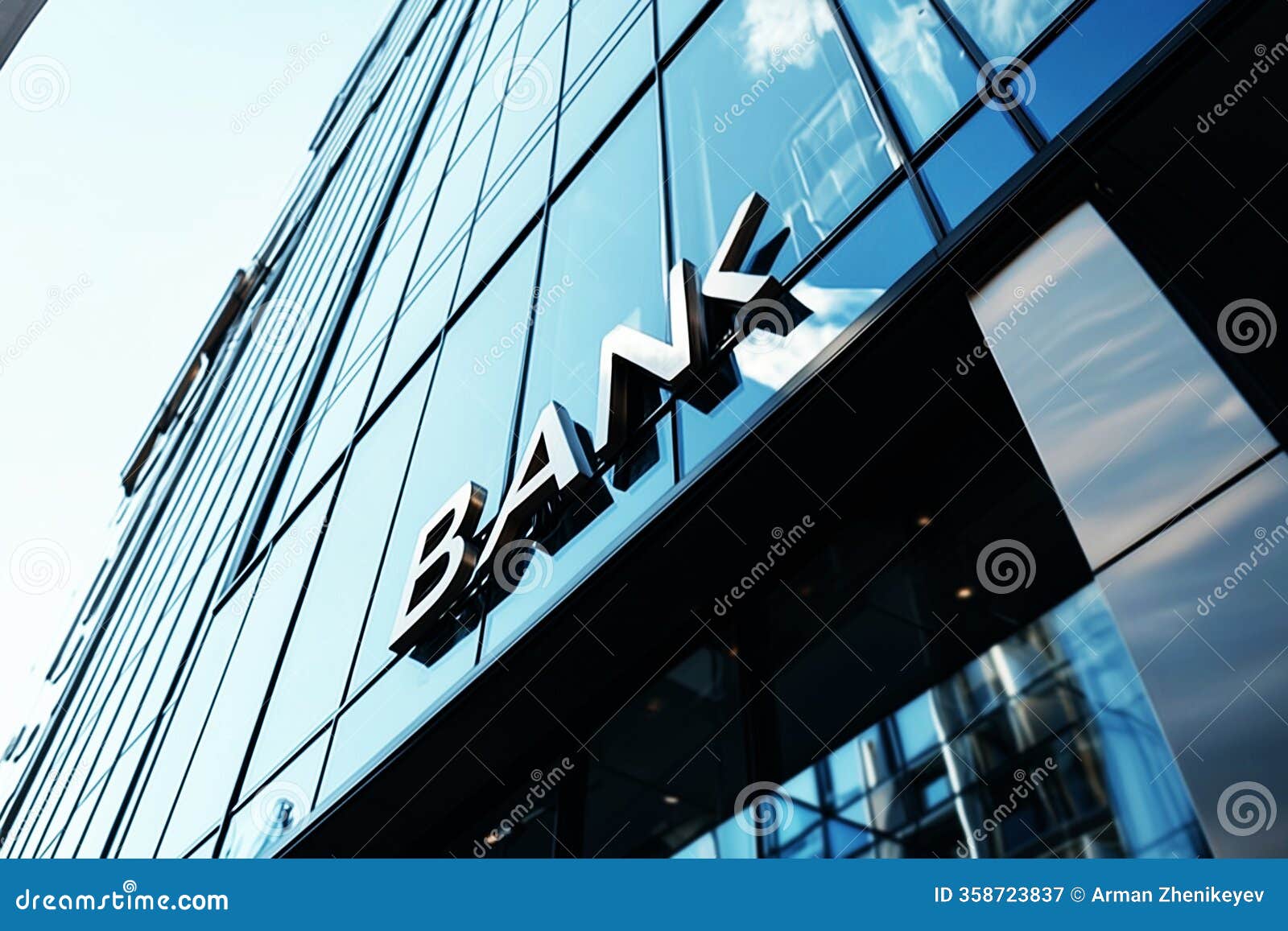 Modern Bank Building Signage Royalty-Free Stock Photography ...