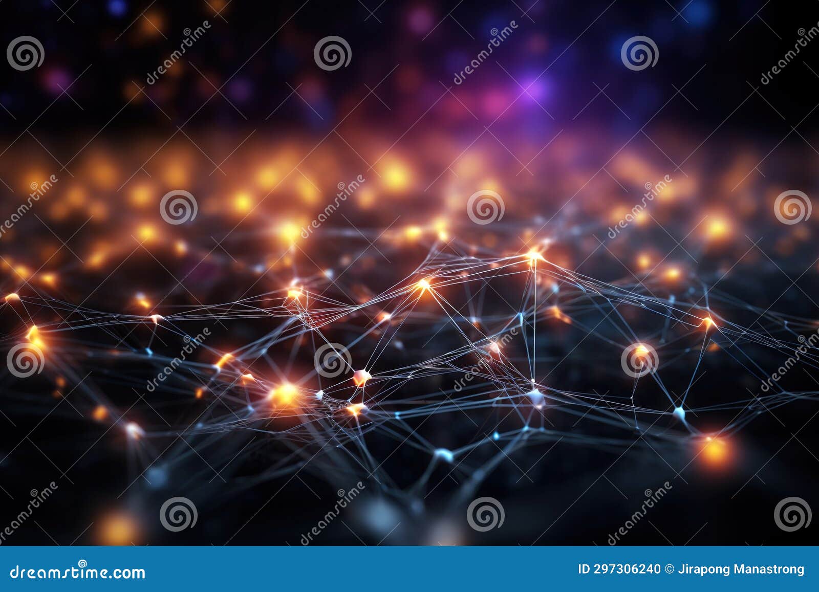 Ai Network, Big Data, Cloud Computing 3d Artificial Technology Concept ...