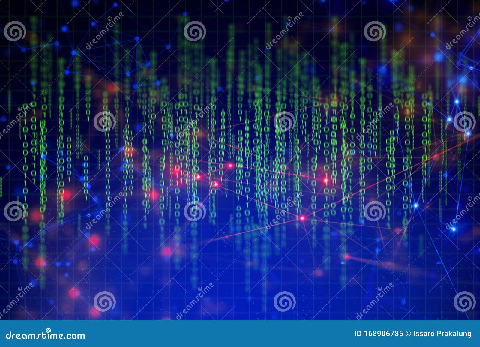 Deep Grid Of Glass Molecules - 3d Structure Visualization Royalty-Free ...