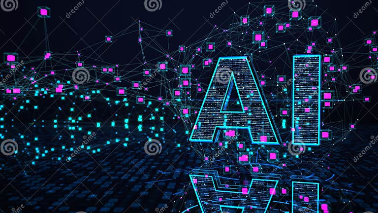 AI Networks Concept stock illustration. Illustration of cyber - 272946861