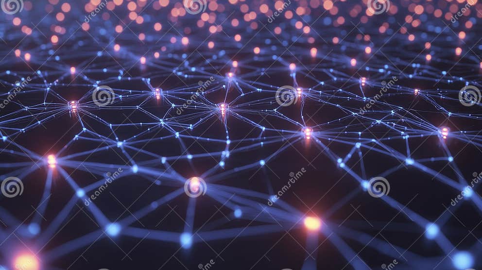 Ai Neural Network Visualization Digital Environment Graphic Design ...