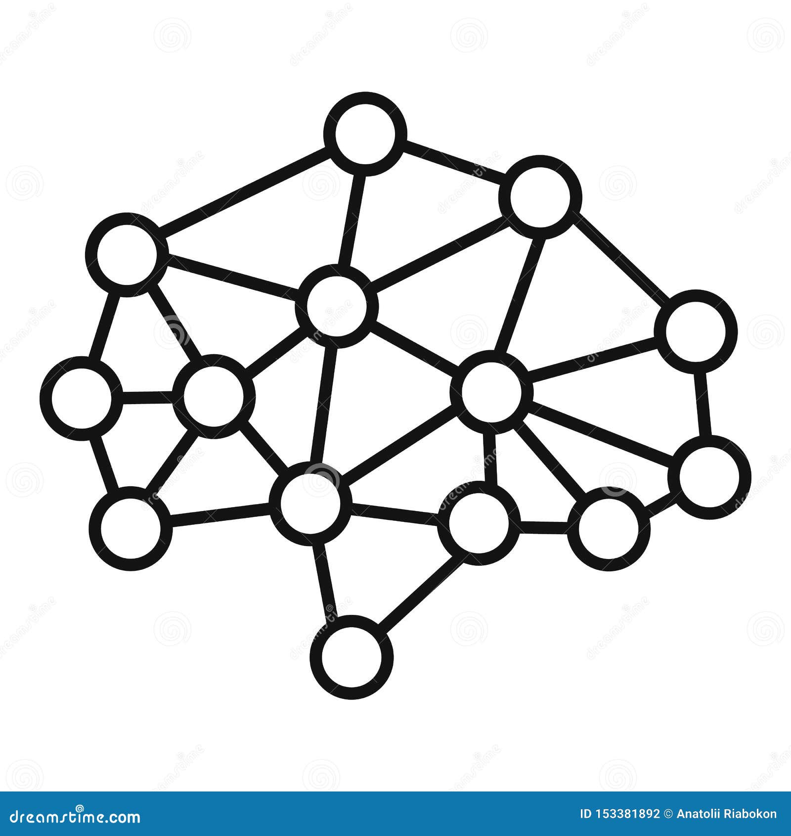 Ai Neuron Brain Icon, Outline Style Stock Vector - Illustration of ...