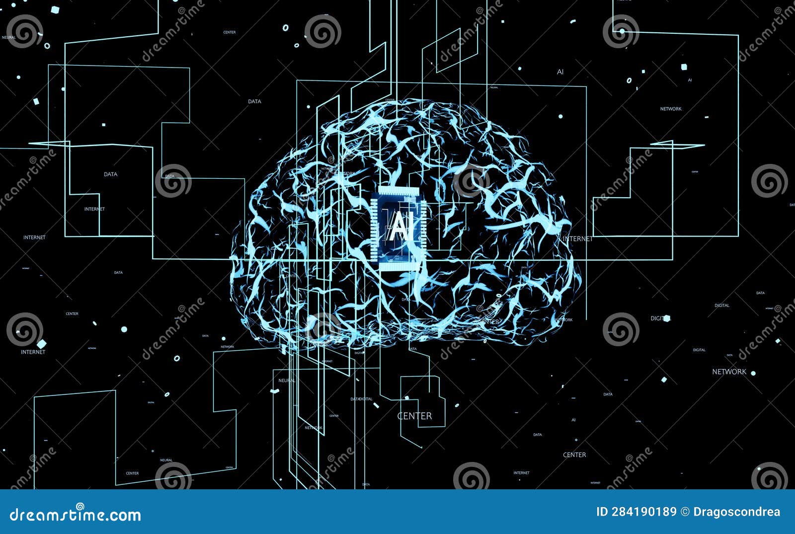 Visualization Of A Neurons, Emphasizes Connections And The Material ...