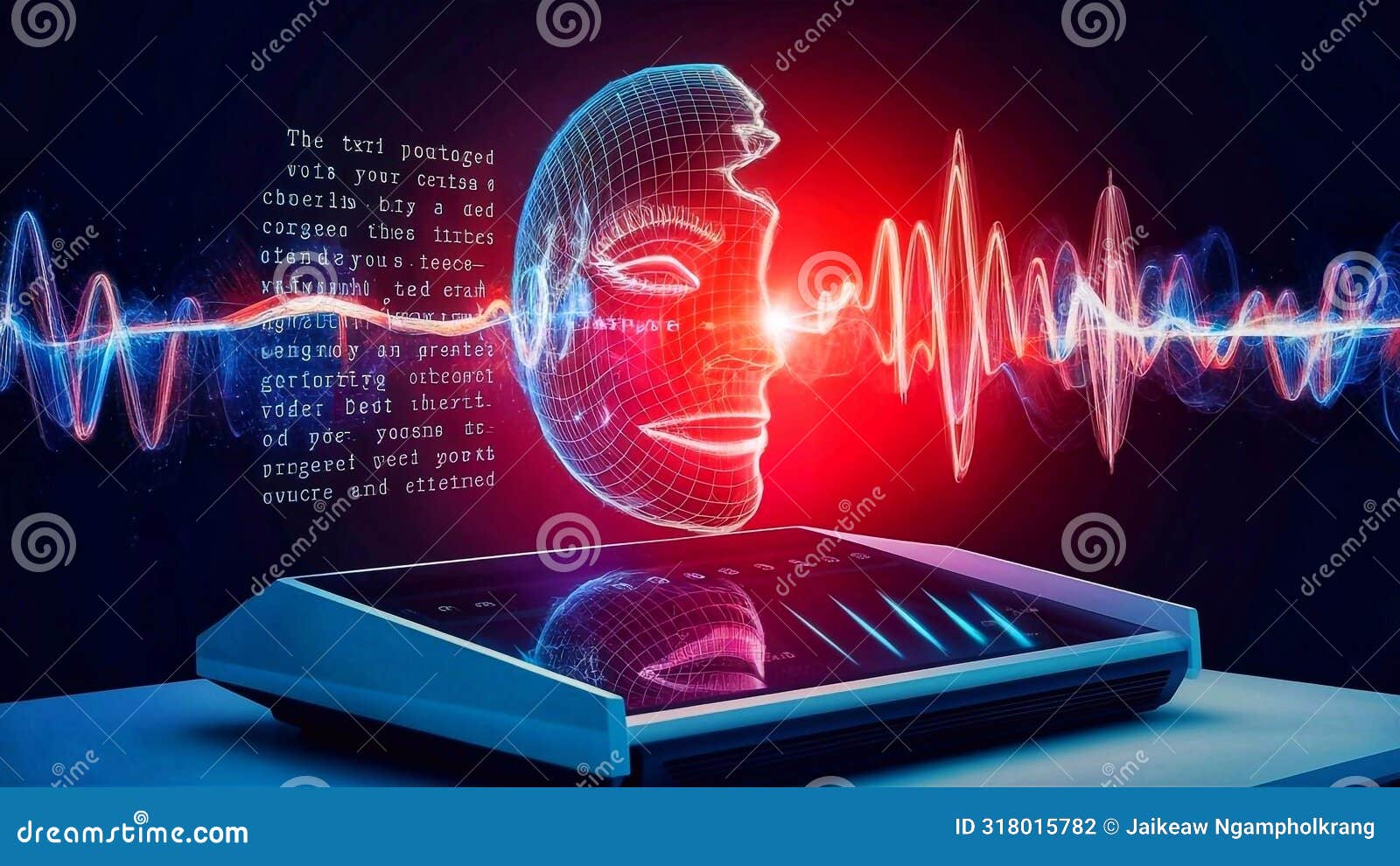 AI-operated Technology Operating System Stock Illustration ...
