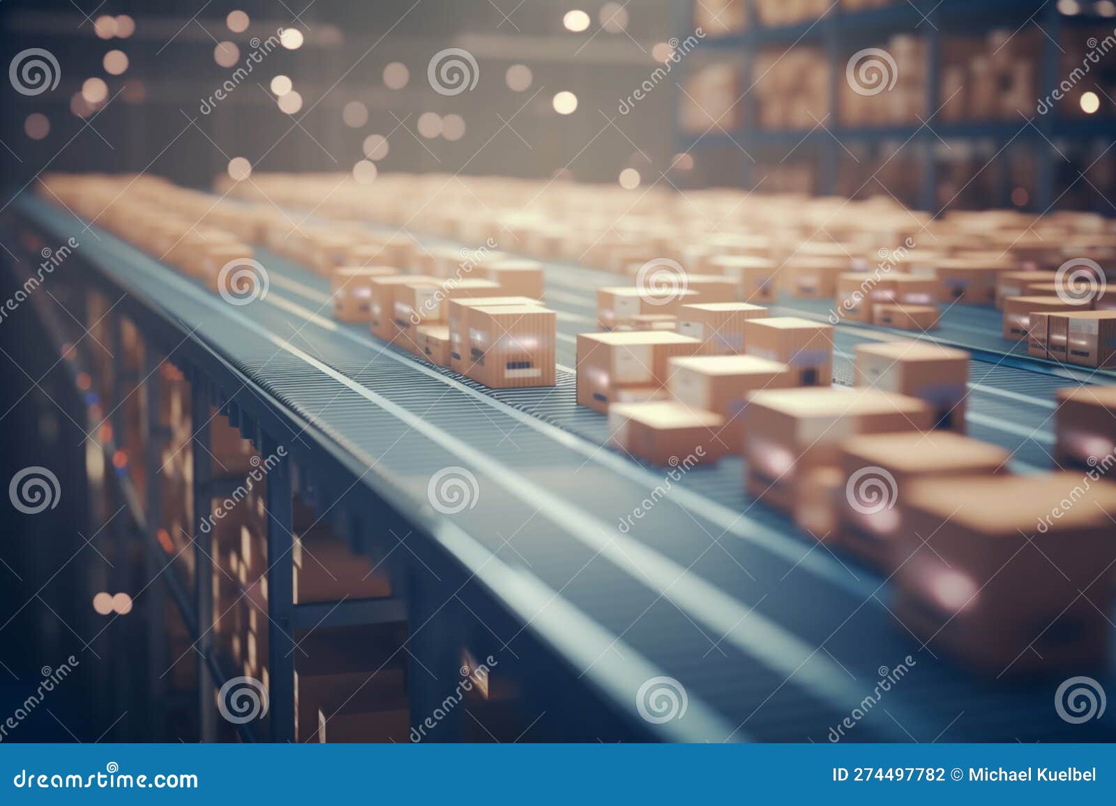 AI-optimized Warehouse: Illustration Of An Intelligent, Self-Organizing ...