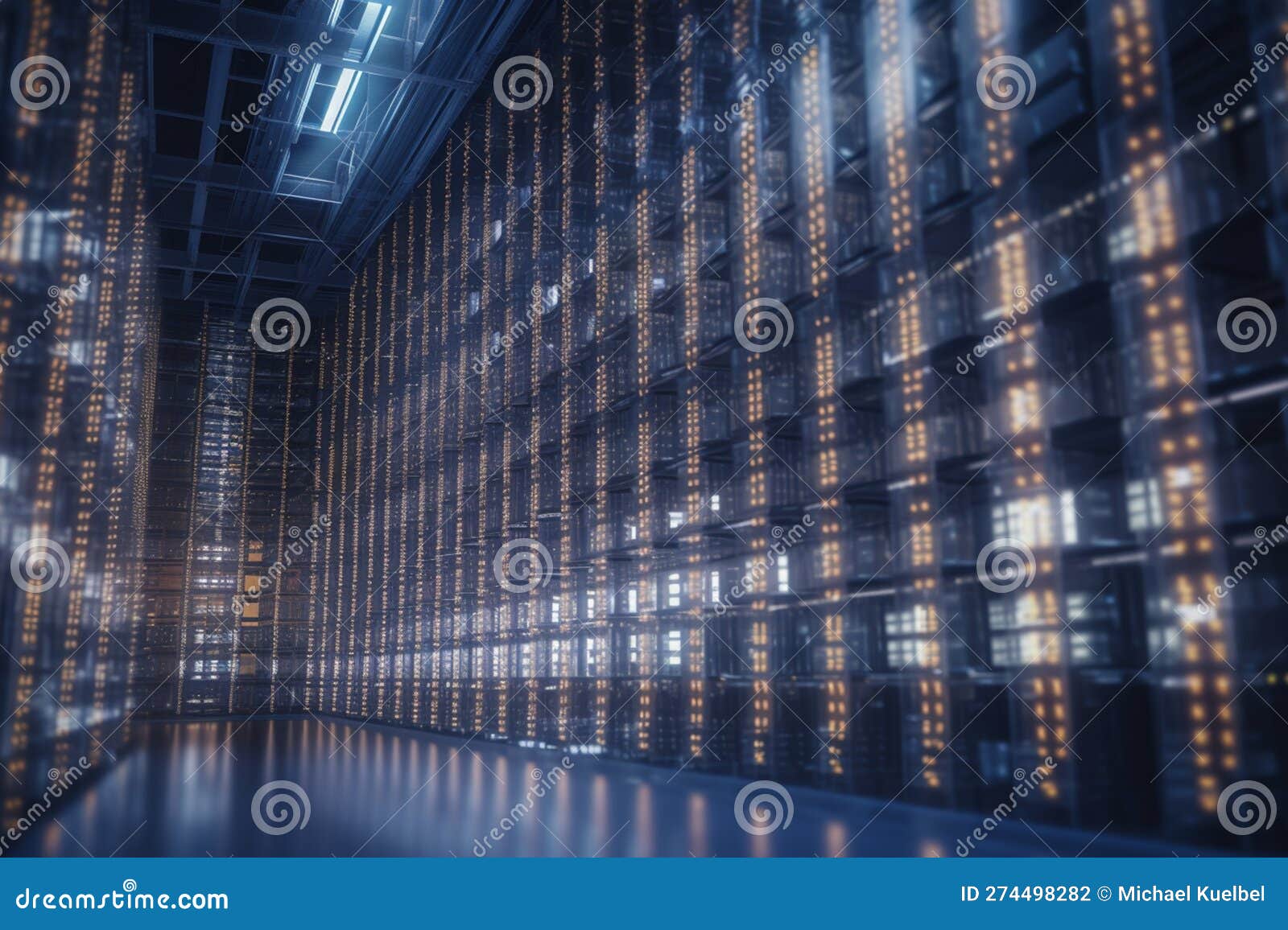 AI-optimized Warehouse: Illustration of an Intelligent, Self-Organizing ...