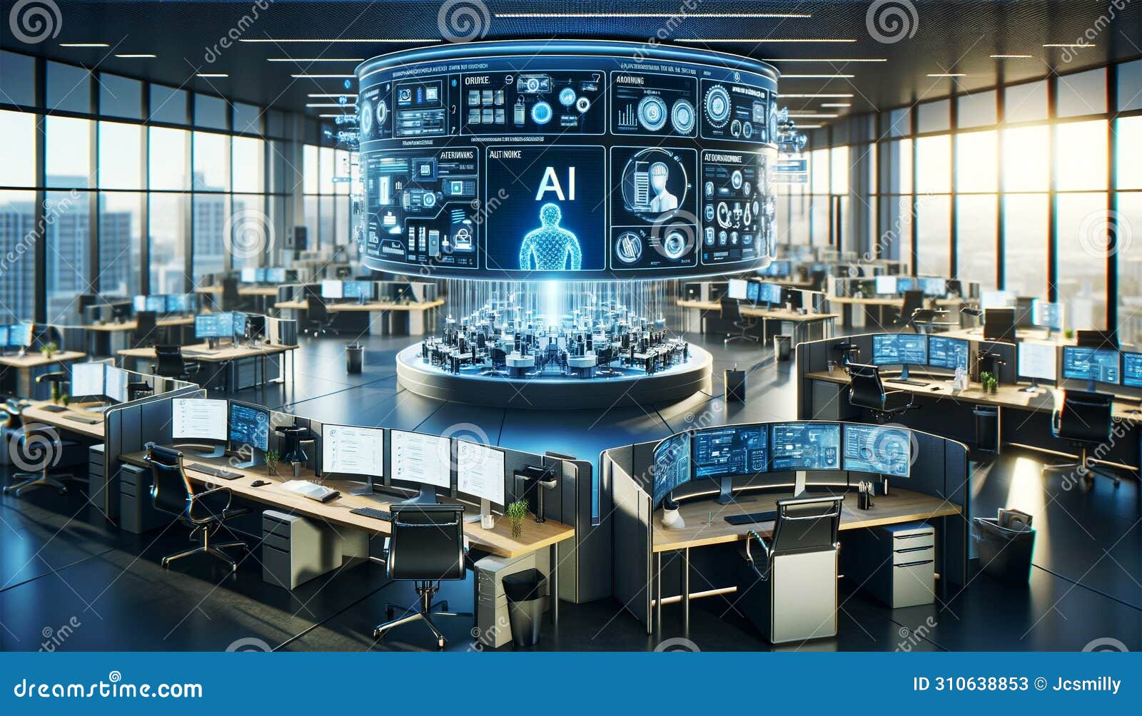 AI-Powered Automated Systems in a Corporate Office Environment ...