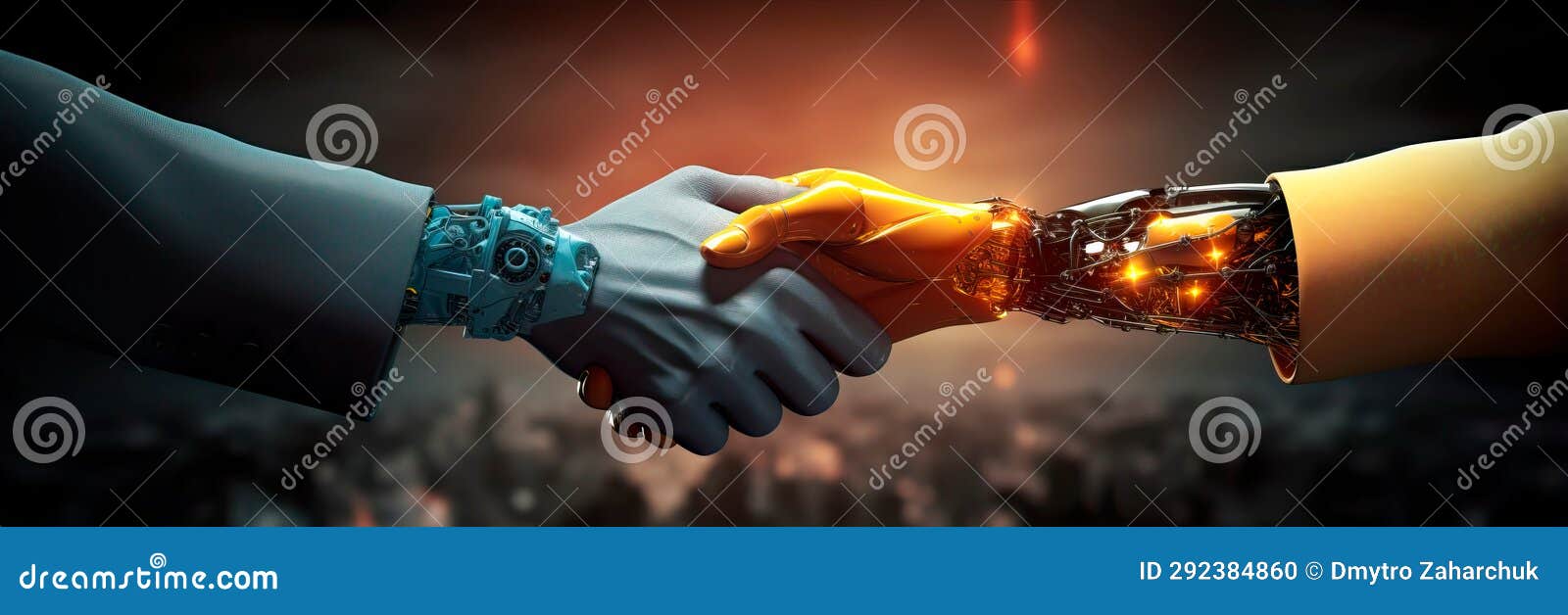 AI-powered Business Concept with Robots and AI Algorithms Streamlining ... AI-powered Business Concept with Robots and AI Algorithms Streamlining ...