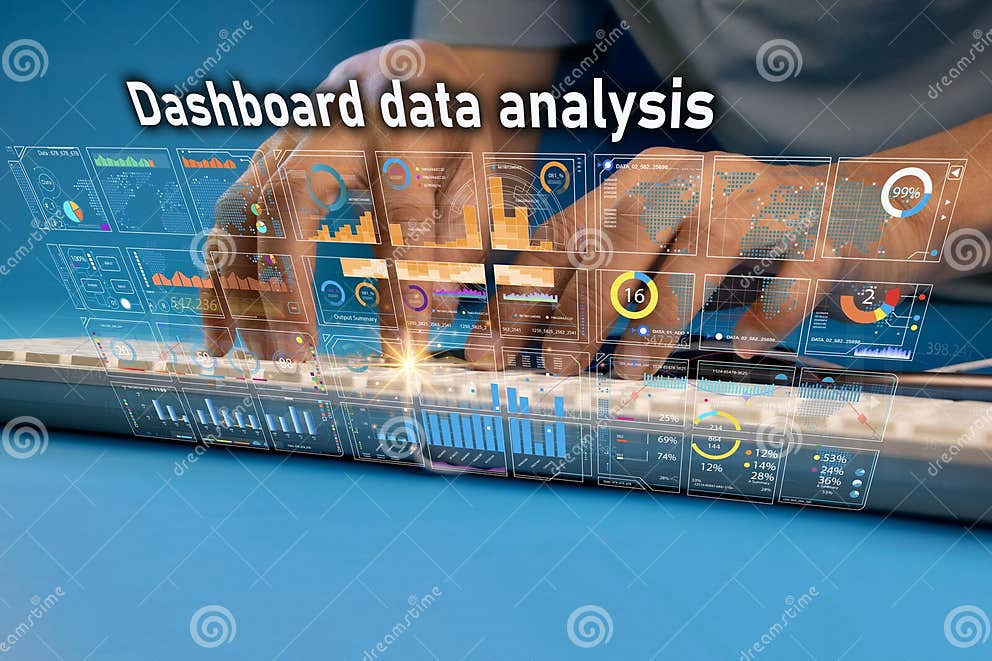 AI-powered Dashboard Data Analysis Concept Stock Illustration ...