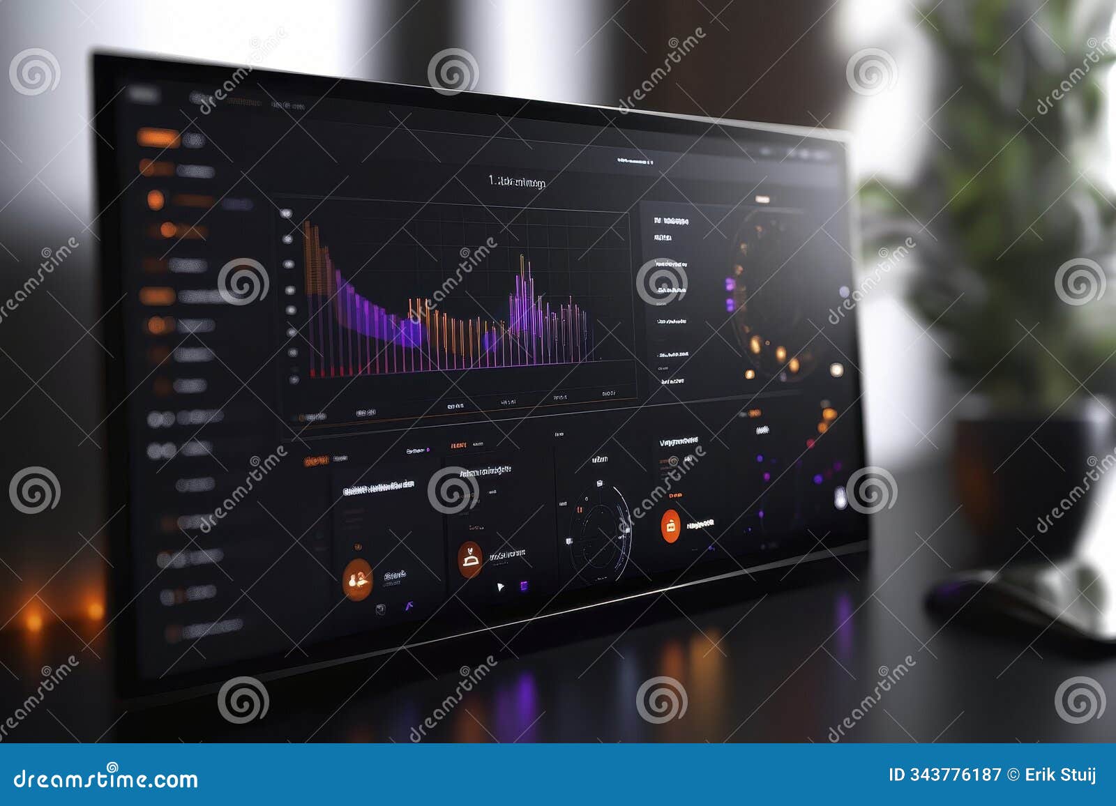 AI-Powered Data Storytelling: an Intricate Dashboard Showing Rows of ...