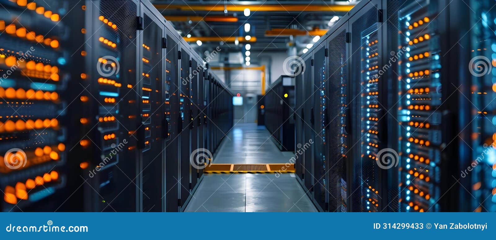 AI-Powered Factory Core: the Nexus of Data and Efficiency. Concept ...