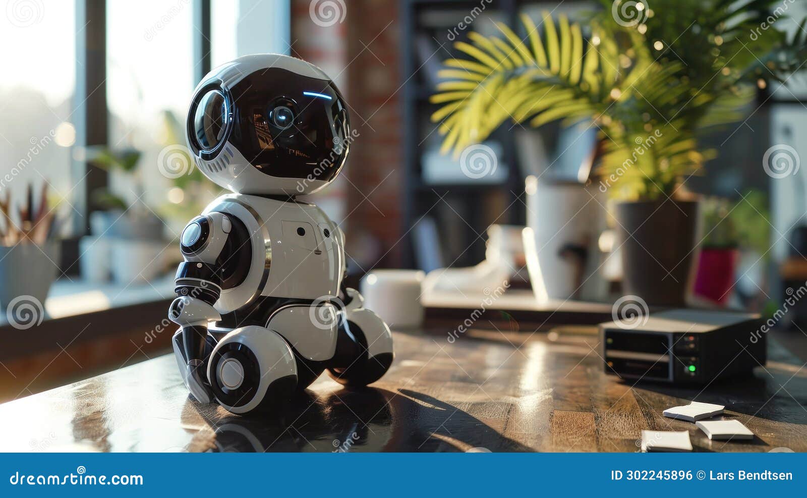 AI-powered Personal Assistant Robot in a Home Office - AI Generated ...