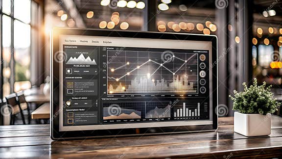 Ai Powered Predictive Analytics Frame Concept As A Clean Border Frame With Data Graphs And