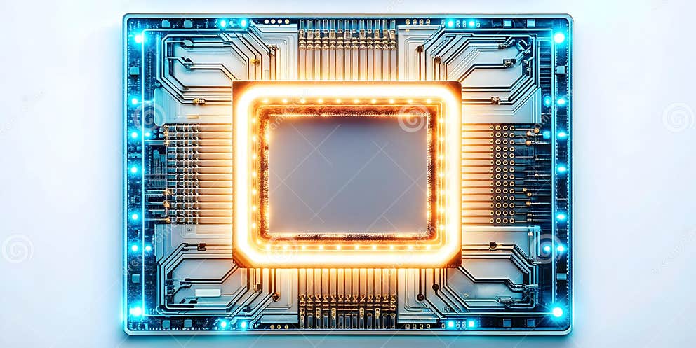 AI Powered Quantum Circuit Frame Concept As a Border Frame with Quantum ...