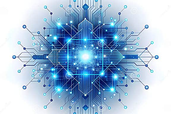 AI Powered Quantum Computing Vector Concept As a Minimalistic Abstract ...