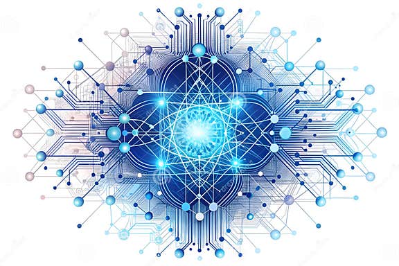 AI Powered Quantum Computing Vector Concept As a Minimalistic Abstract Featuring Quantum ...