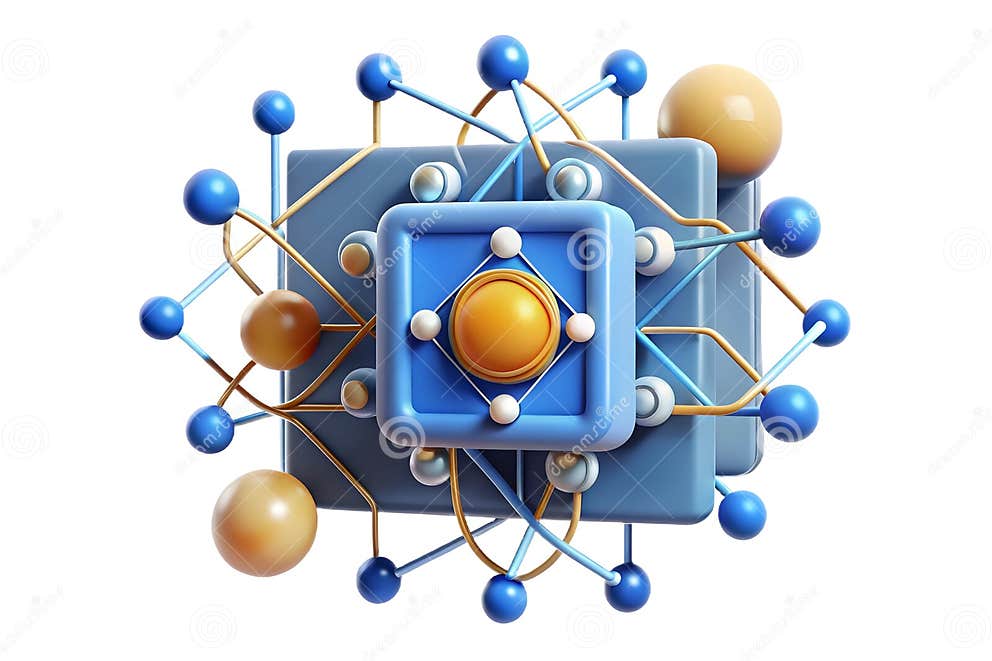 AI Powered Quantum Computing Vector Concept As a Minimalistic Abstract Featuring Quantum ...