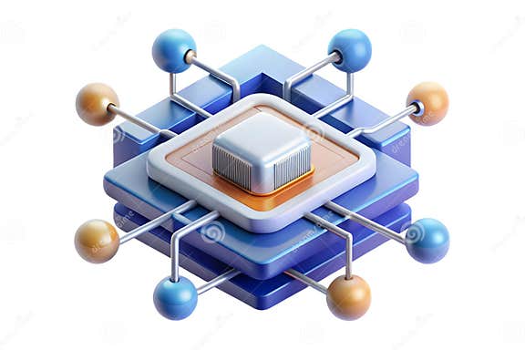 Ai Powered Quantum Computing Vector Concept As A Minimalistic Abstract Featuring Quantum