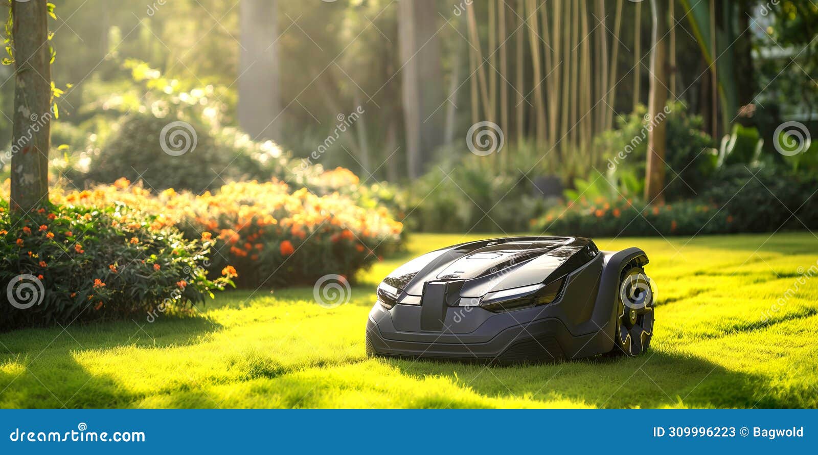 Ai Powered Robotic Lawn Mower Stock Illustration - Illustration of ... Ai Powered Robotic Lawn Mower Stock Illustration - Illustration of ...