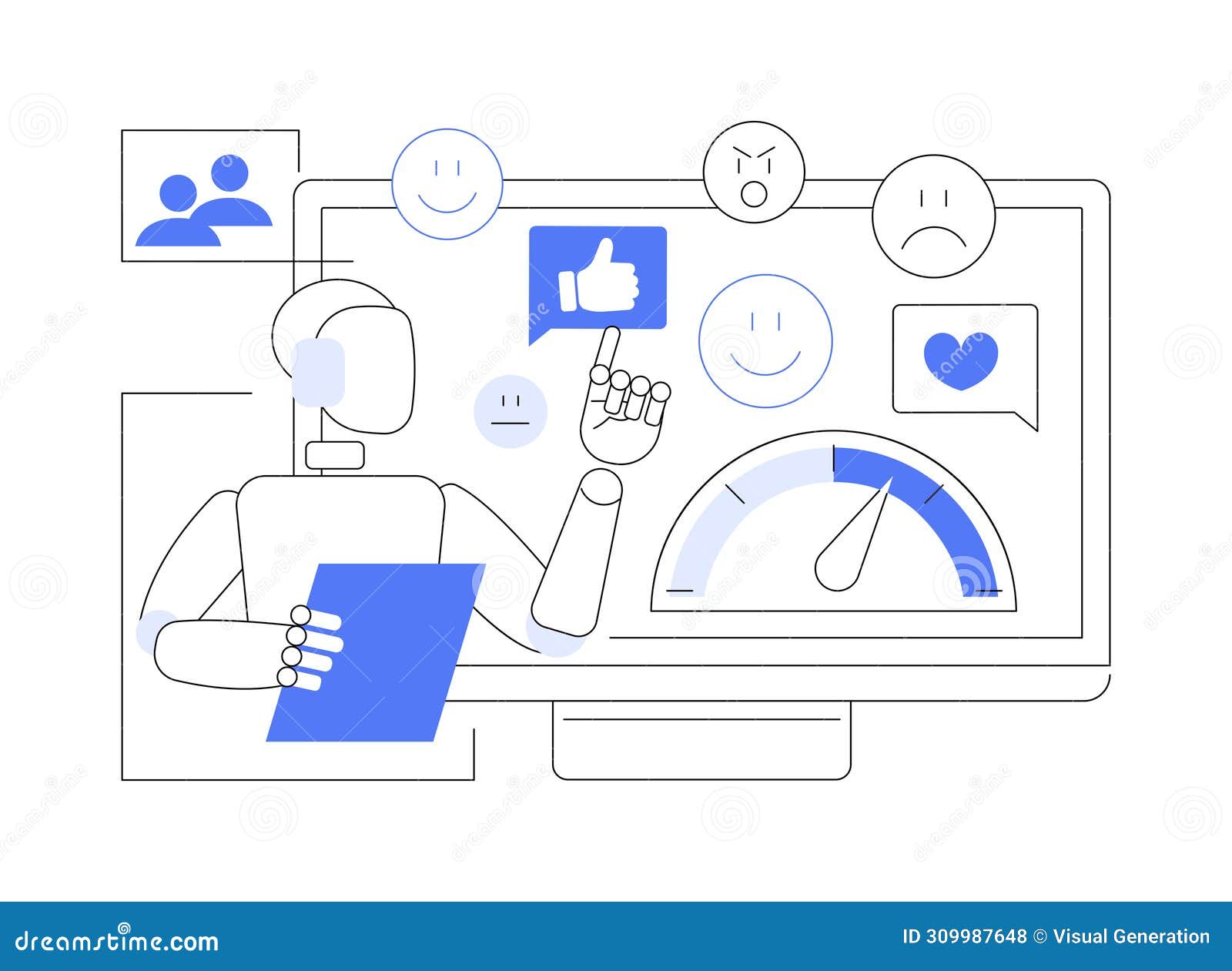 AI-Powered Sentiment Analysis Abstract Concept Vector Illustration ... AI-Powered Sentiment Analysis Abstract Concept Vector Illustration ...