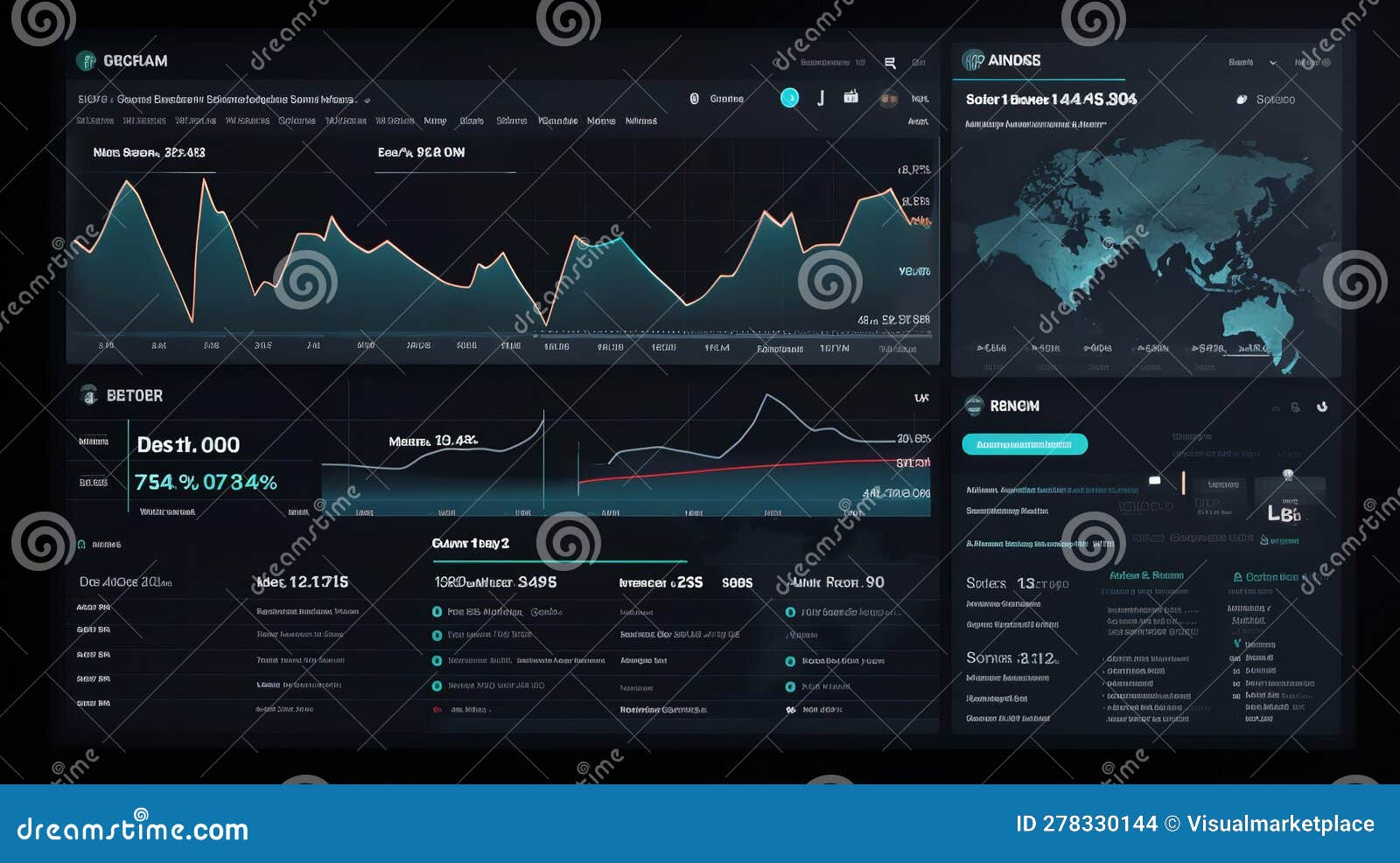 AI Powered Social Media Data Analytics Stock Illustration ... AI Powered Social Media Data Analytics Stock Illustration ...