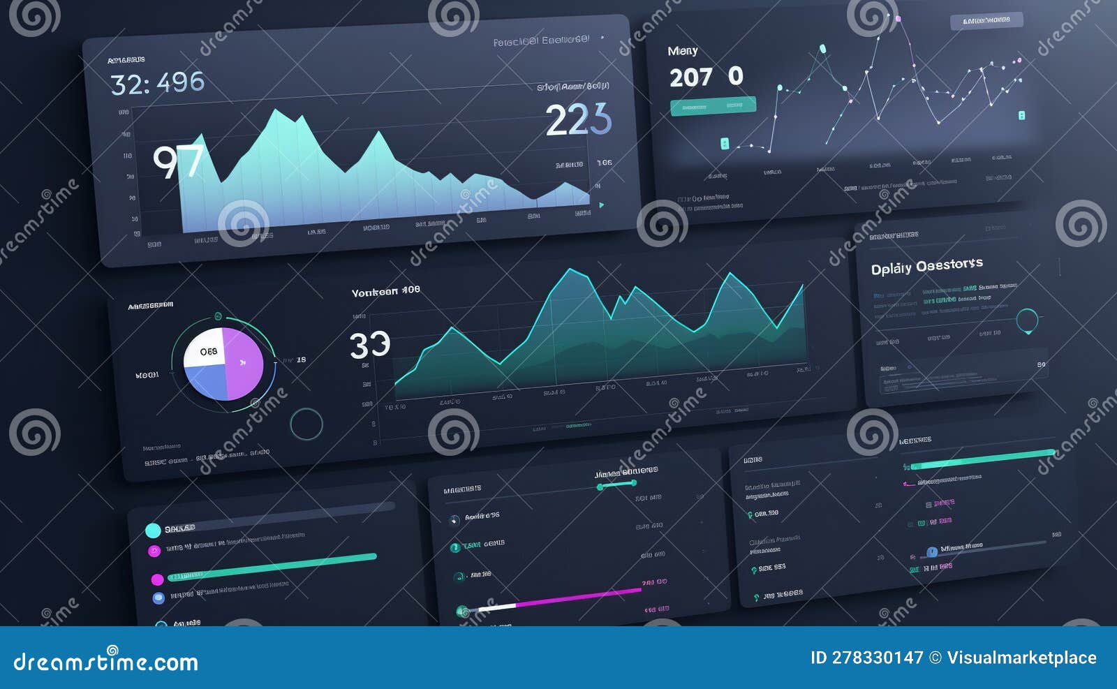 AI Powered Social Media Data Analytics Stock Illustration ... AI Powered Social Media Data Analytics Stock Illustration ...