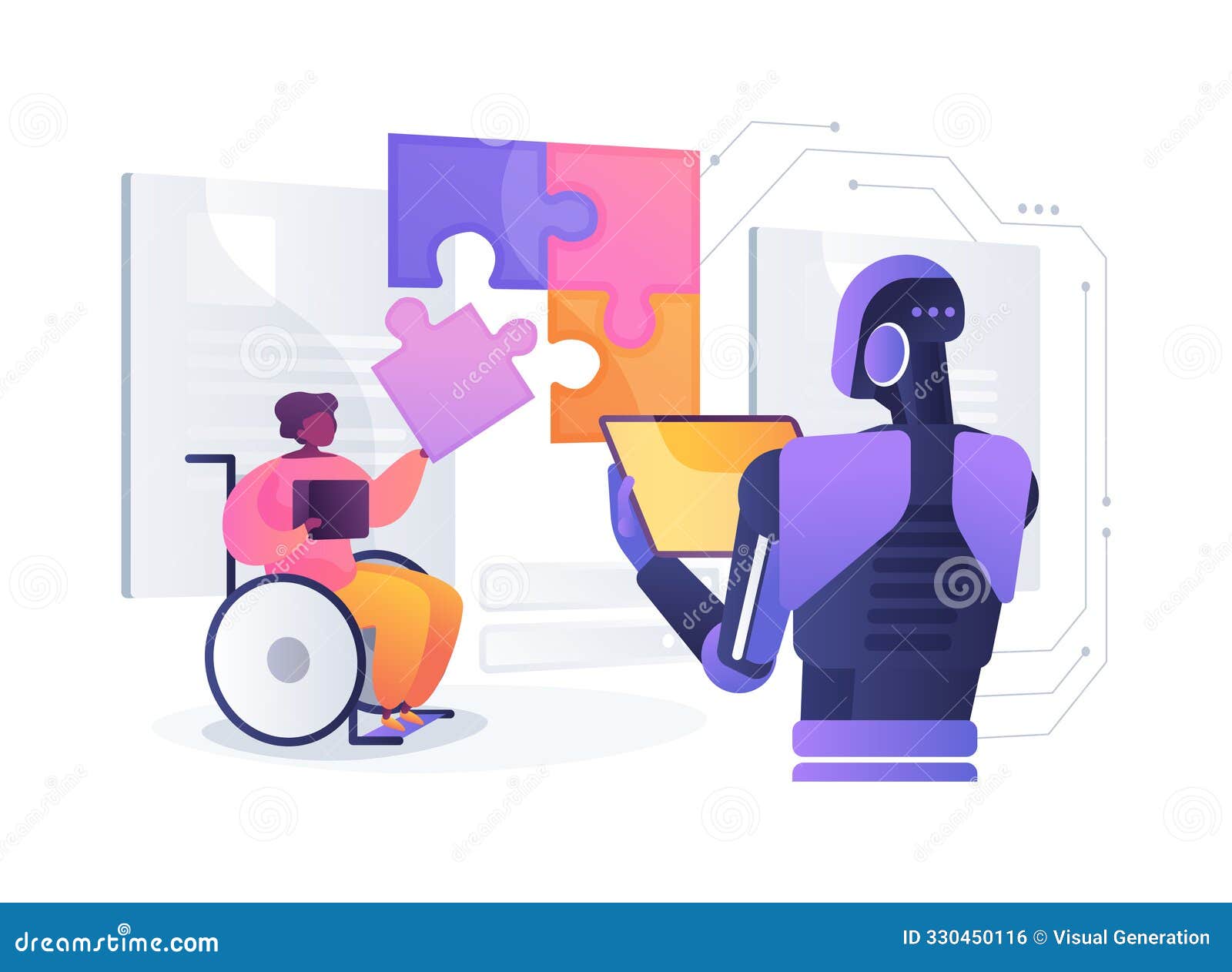 Digitalization Of Education Blue Gradient Concept Icon Vector ...