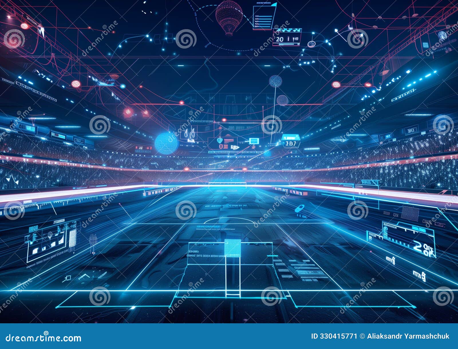 AI-powered Sporting Event with Augmented Reality Displays Creates ...