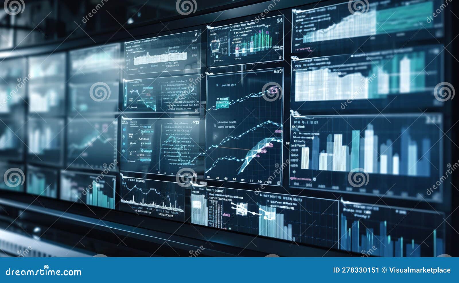 AI Powered Supply Chain Data Analytics Stock Illustration ...