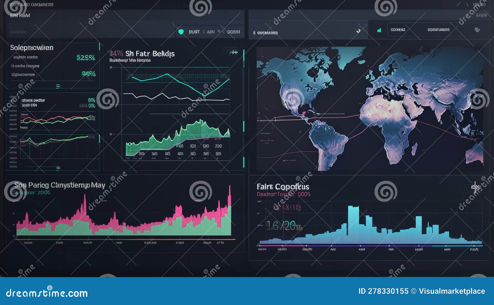 AI Powered Supply Chain Data Analytics Stock Illustration ...