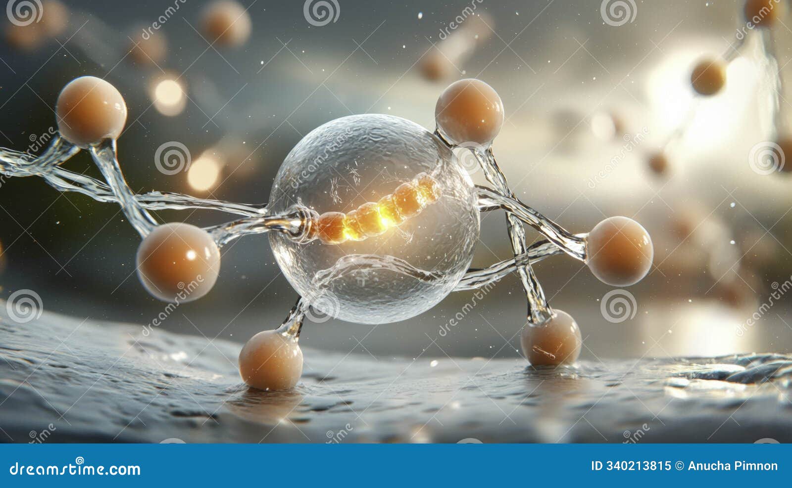 AI-Powered Tool Reveals Enzyme Interactions Generative AI Illustration ...