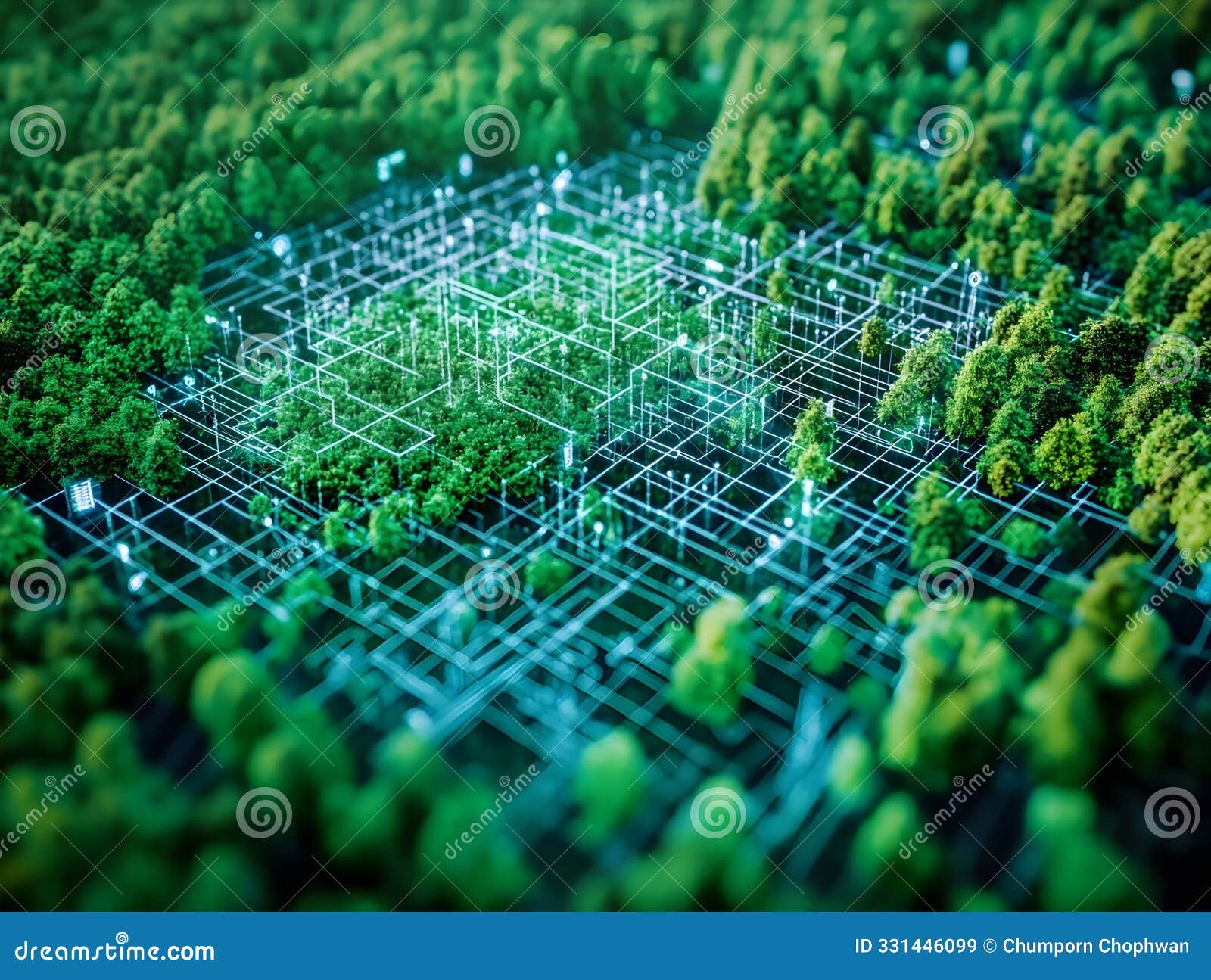 AI Powered Visualization of Interconnected Natural Ecosystems Stock ...