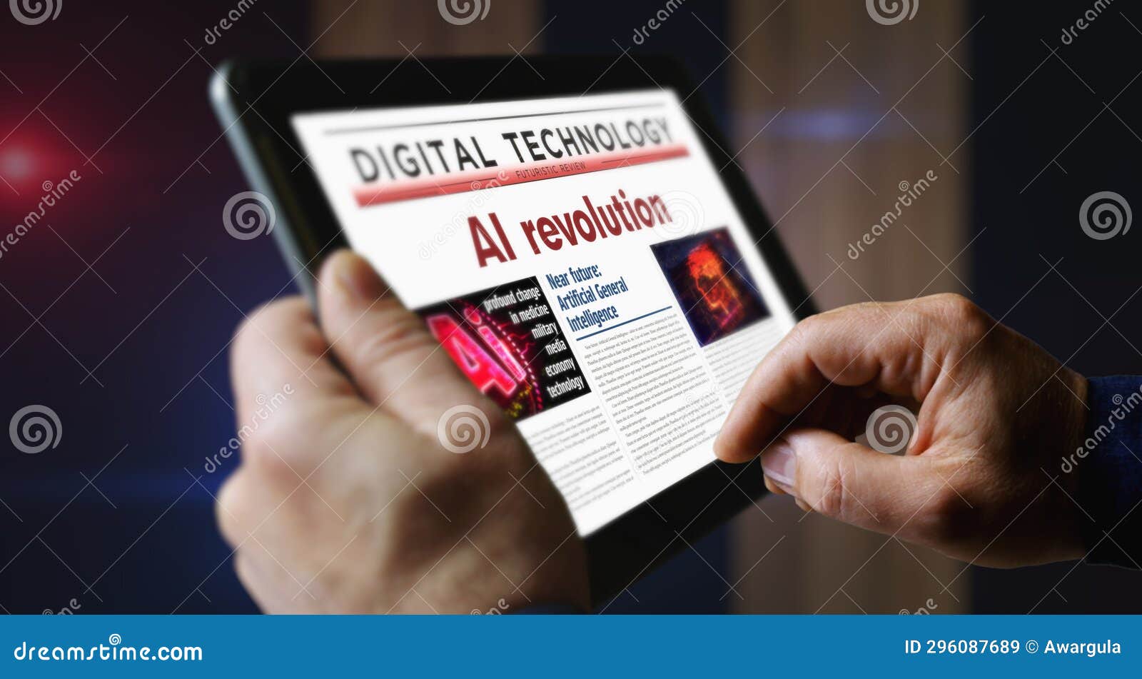 AI Revolution and Artificial Intelligence Technology Newspaper on ...