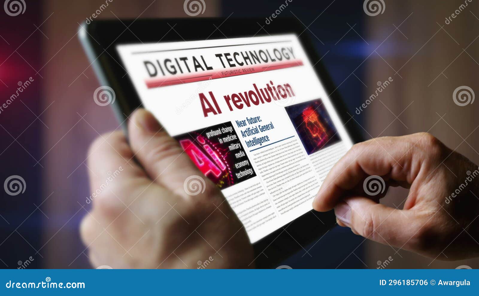 AI Revolution and Artificial Intelligence Technology Newspaper on ...