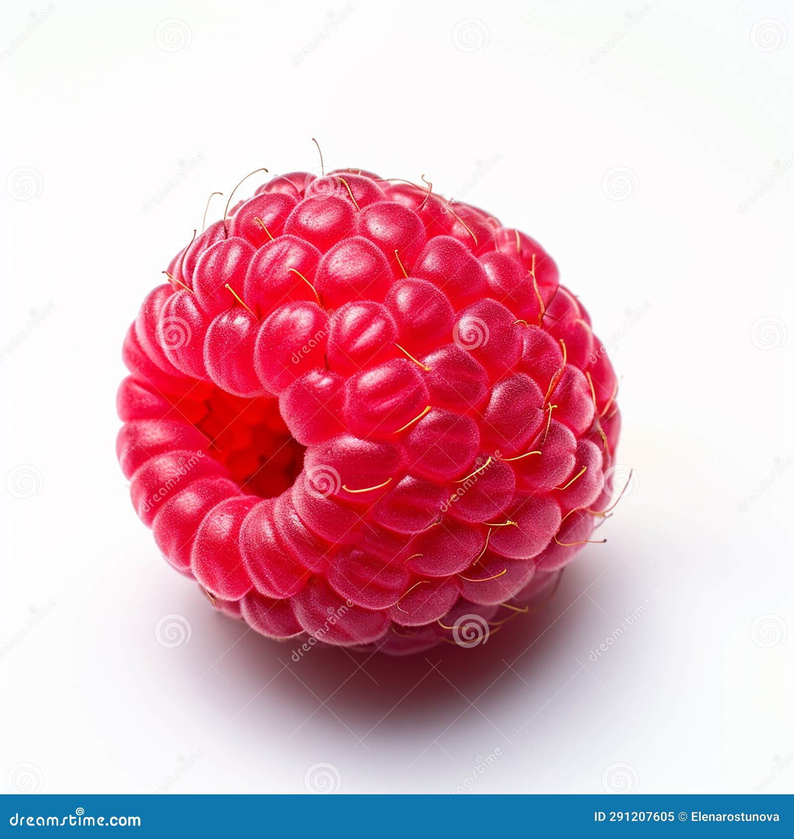Ripe Raspberry Berry Isolated on White. Raspberry Collection Clipping ...
