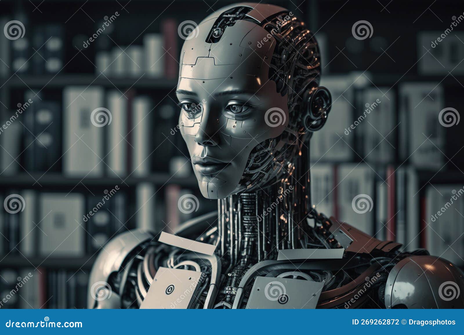 Ai Robot Or Android Machine Digital Technology Concept Idea. Neural ... Ai Robot Or Android Machine Digital Technology Concept Idea. Neural ...