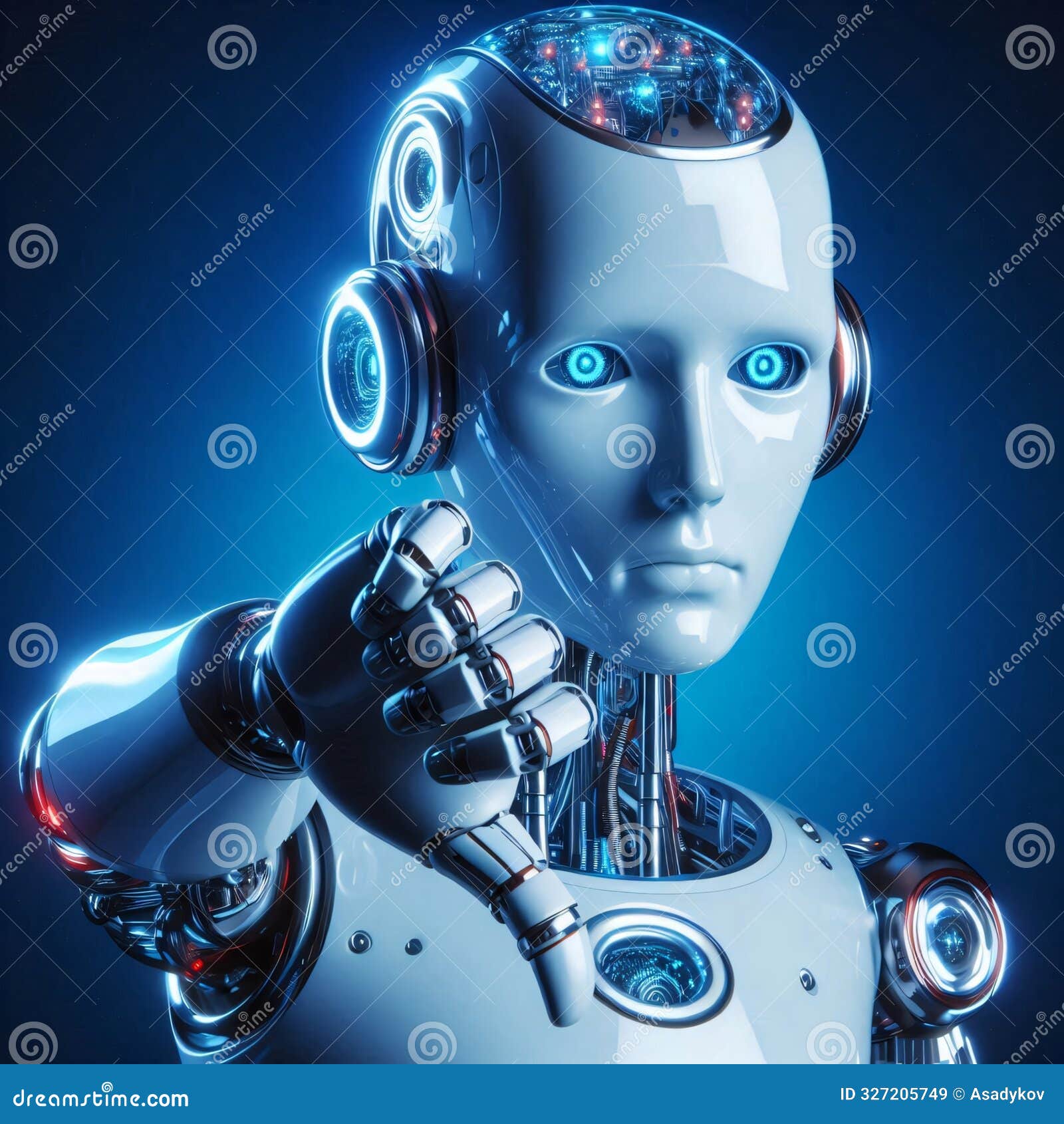 Ai Robot Artificial Intelligence Thumbs Down Dislike Negative ...